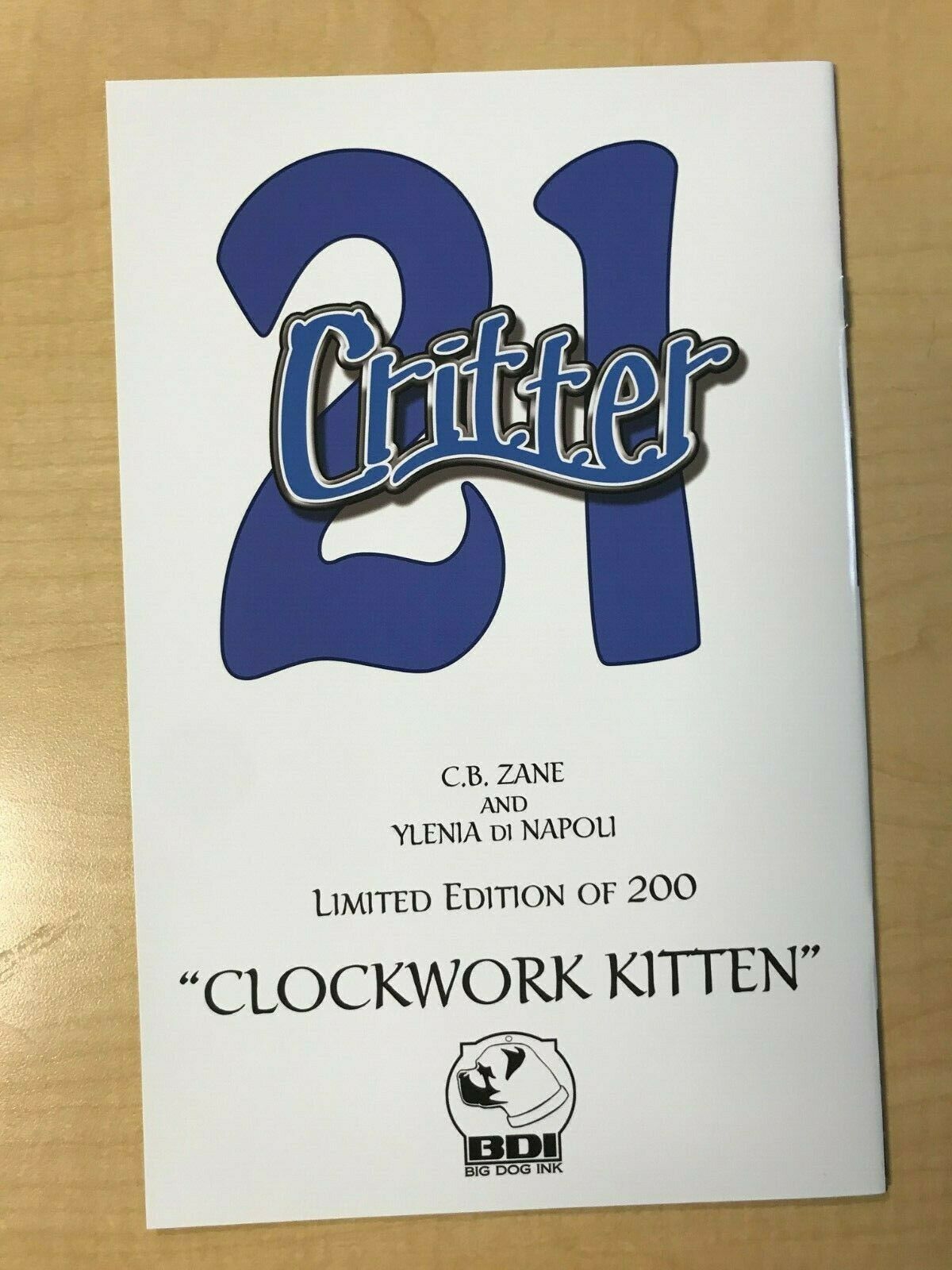 Critter #21 All About The Ears Clockwork Kitten Variant Cover by CB ...