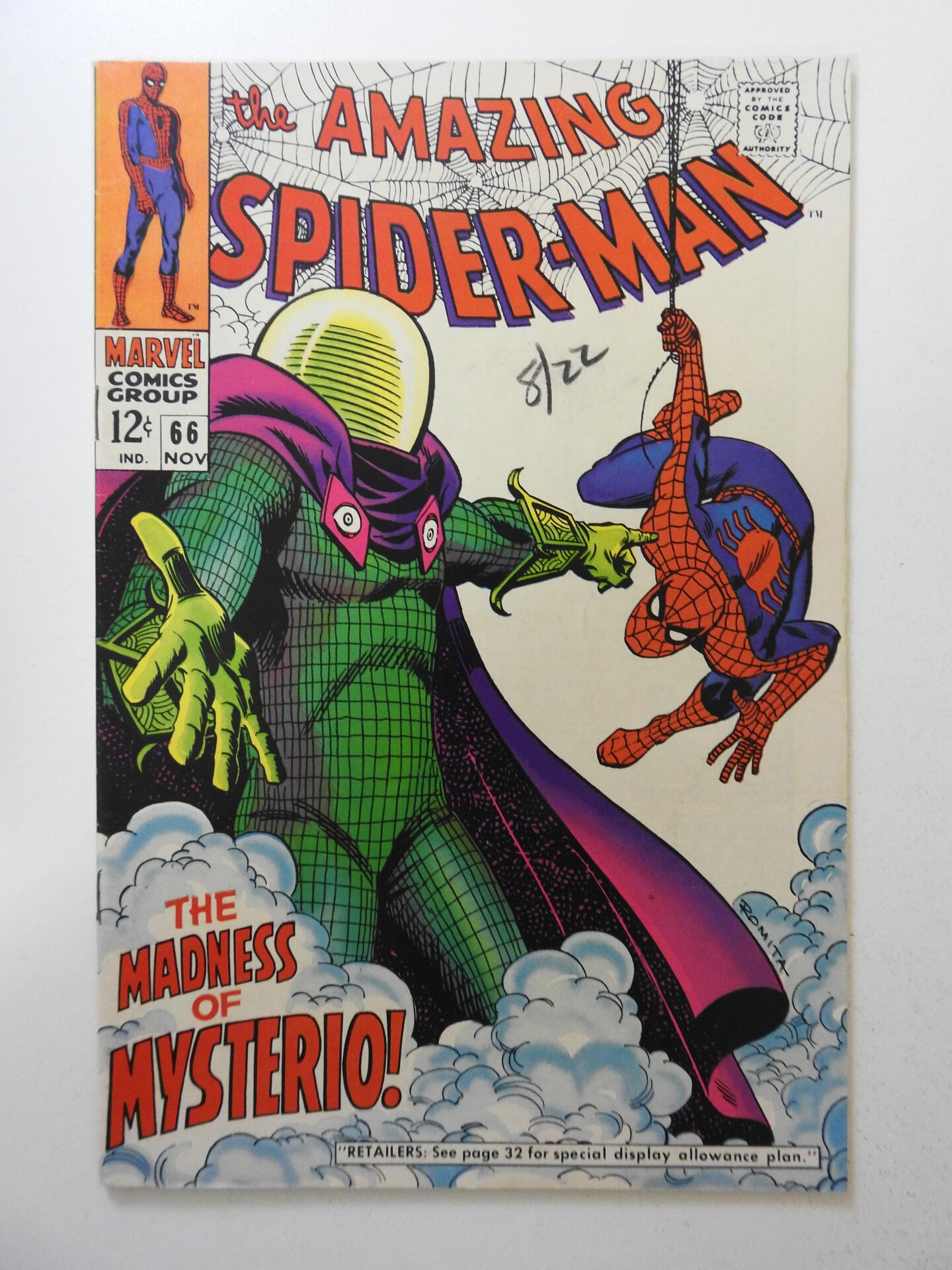 The Amazing Spider-Man #66 (1968) VF- Condition! | Comic Books - Silver ...