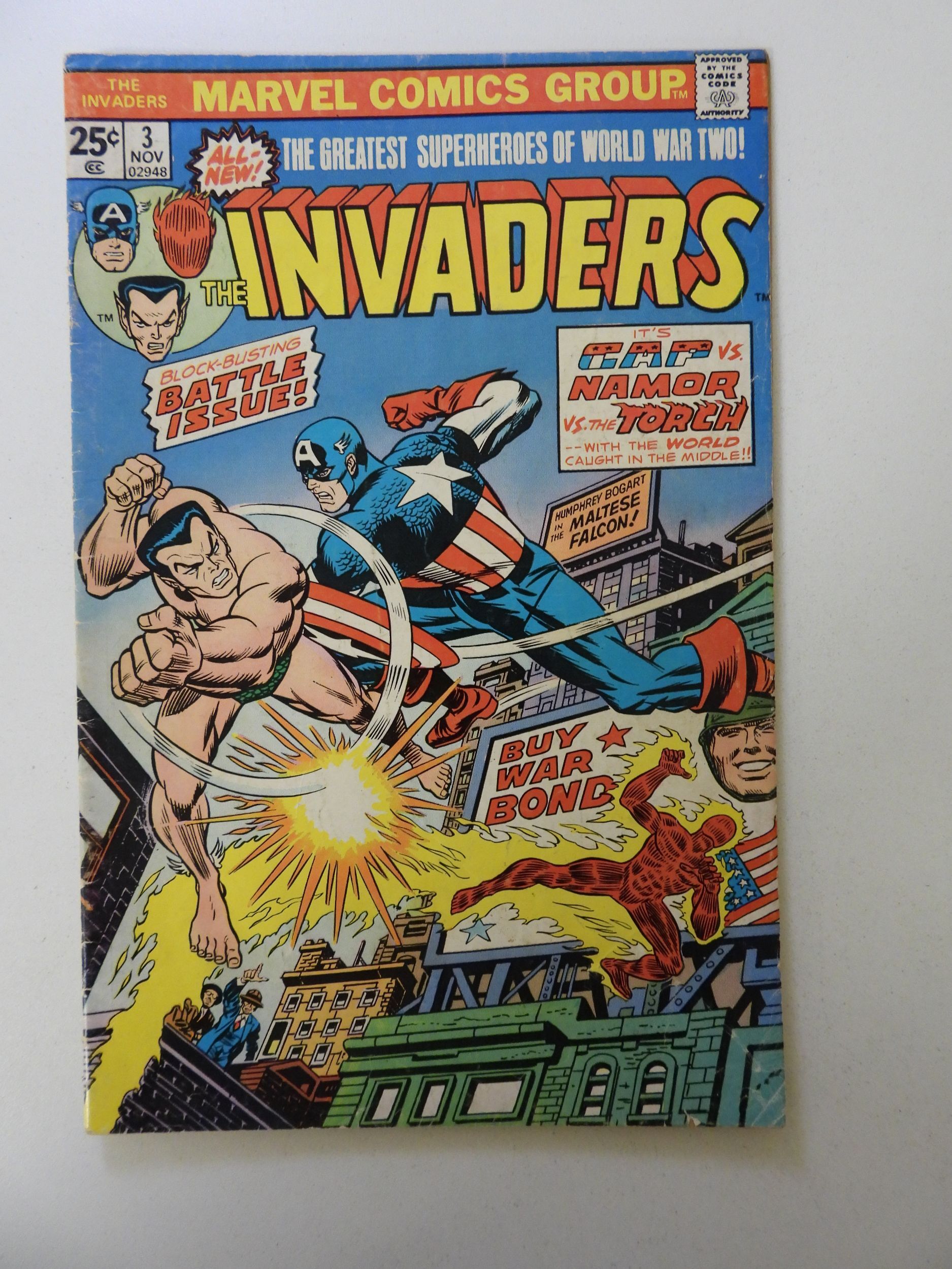 The Invaders #3 (1975) VG condition | Comic Books - Bronze Age, Marvel / HipComic