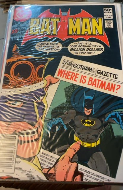 Batman #336 (1981) Batman | Comic Books - Bronze Age, DC Comics, Batman ...