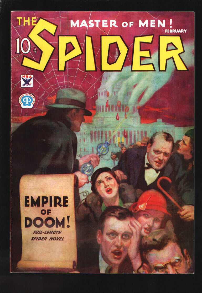 The Spider Pulp Replica 2/1934-Girasol-Reprints "Empire of Doom!" from ...