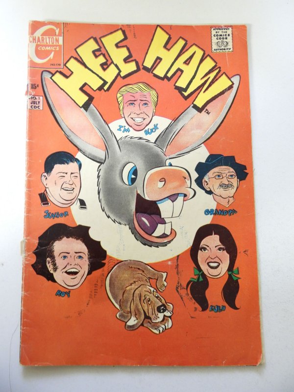 Hee Haw #1 (1970) GD- Condition cover detached, centerfold detached ...