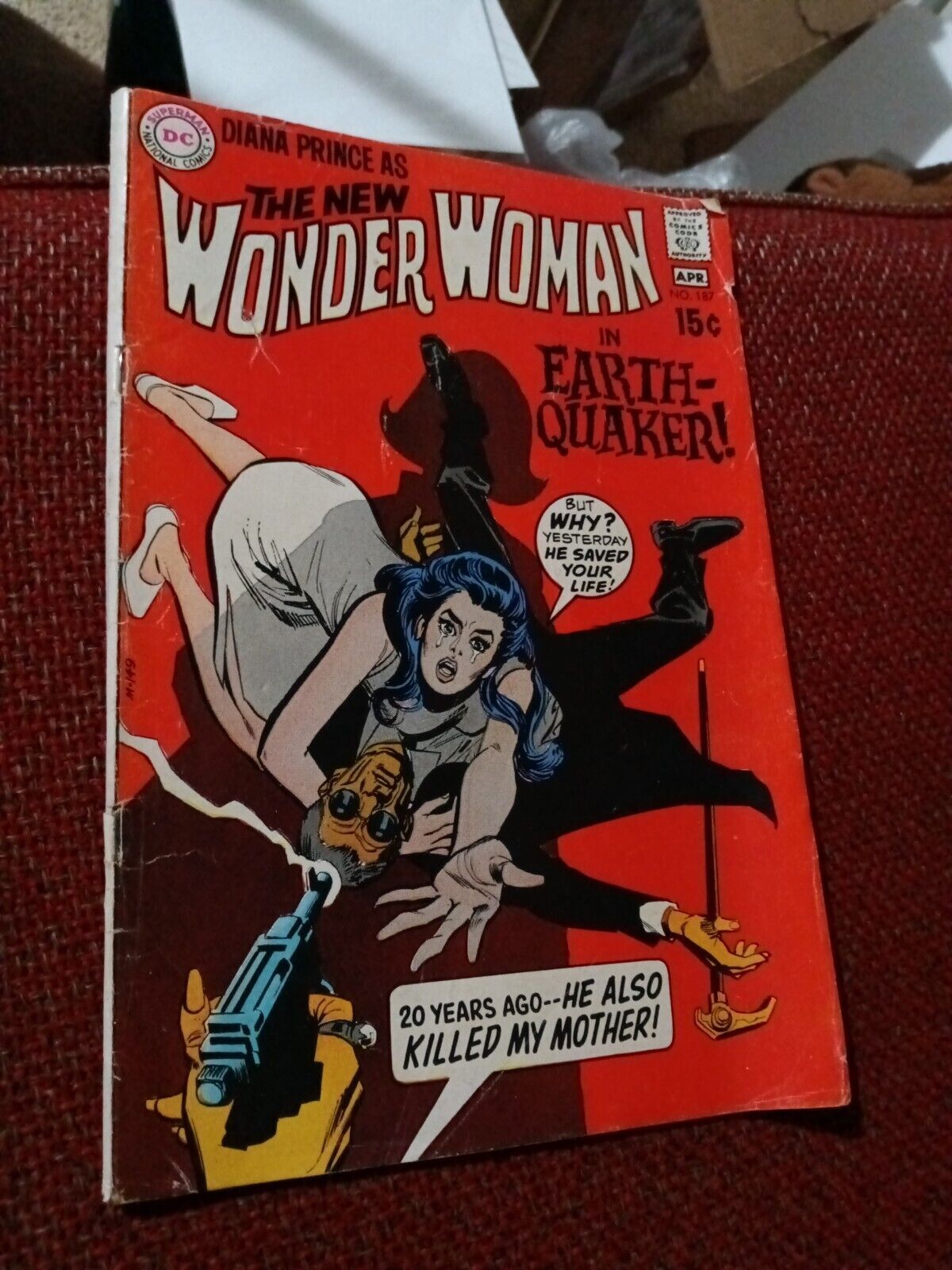 WONDER WOMAN #187 DC Comics 1970 Lu Shan 1ST Appearance bronze age key ...