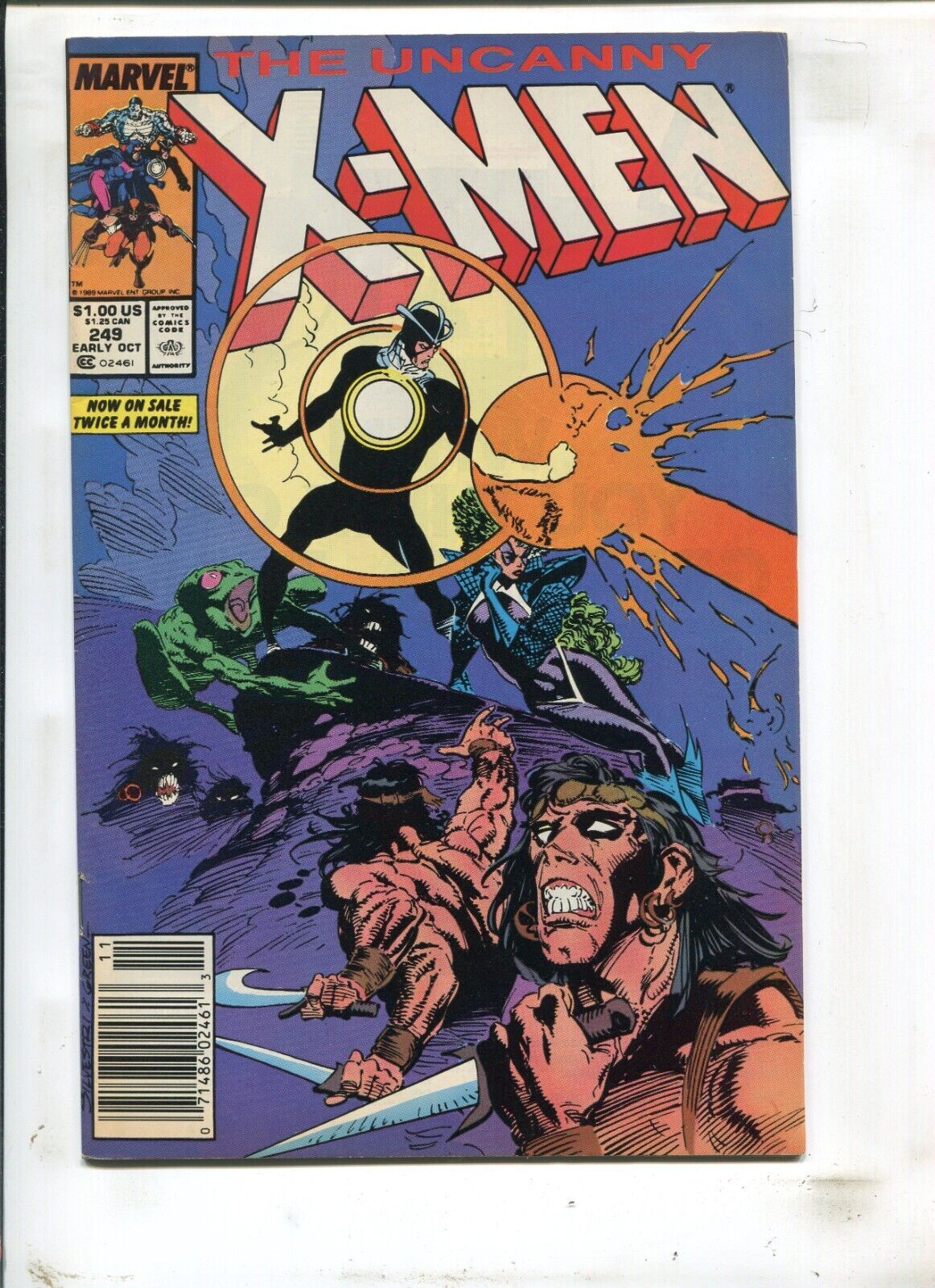 Uncanny X-Men #249 -1st appearance of Whiteout (6.0) 1989 | Comic Books ...