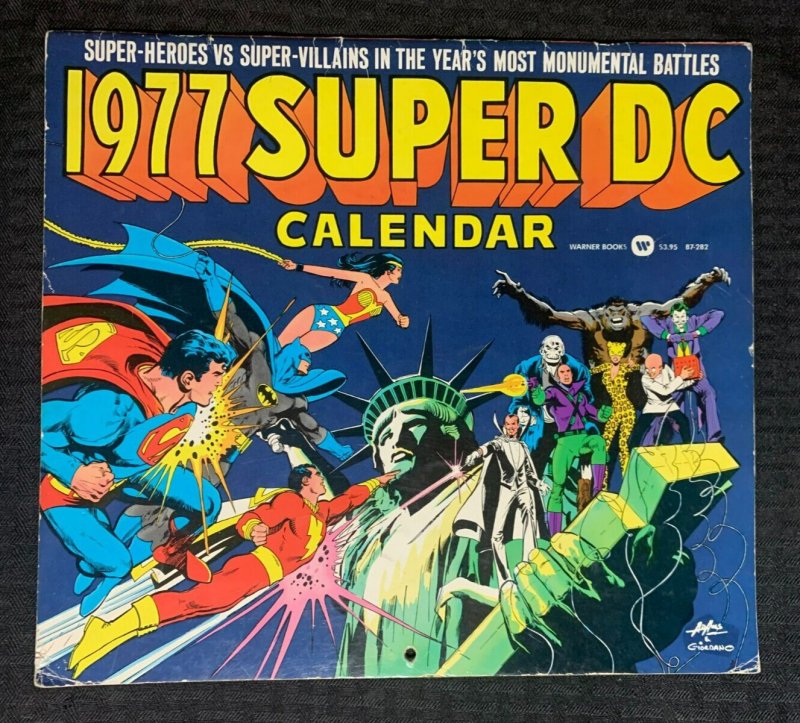 1977 SUPER DC Comics Calendar FN 6.0 with Poster / Neal Adams | Comic ...