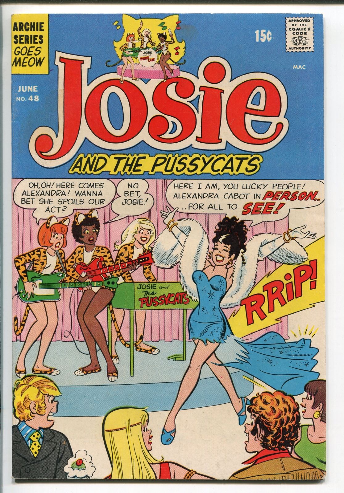 Josie and the Pussycats #48 1970-Mlj/Archie-Spicy Cover-Vf | Comic ...