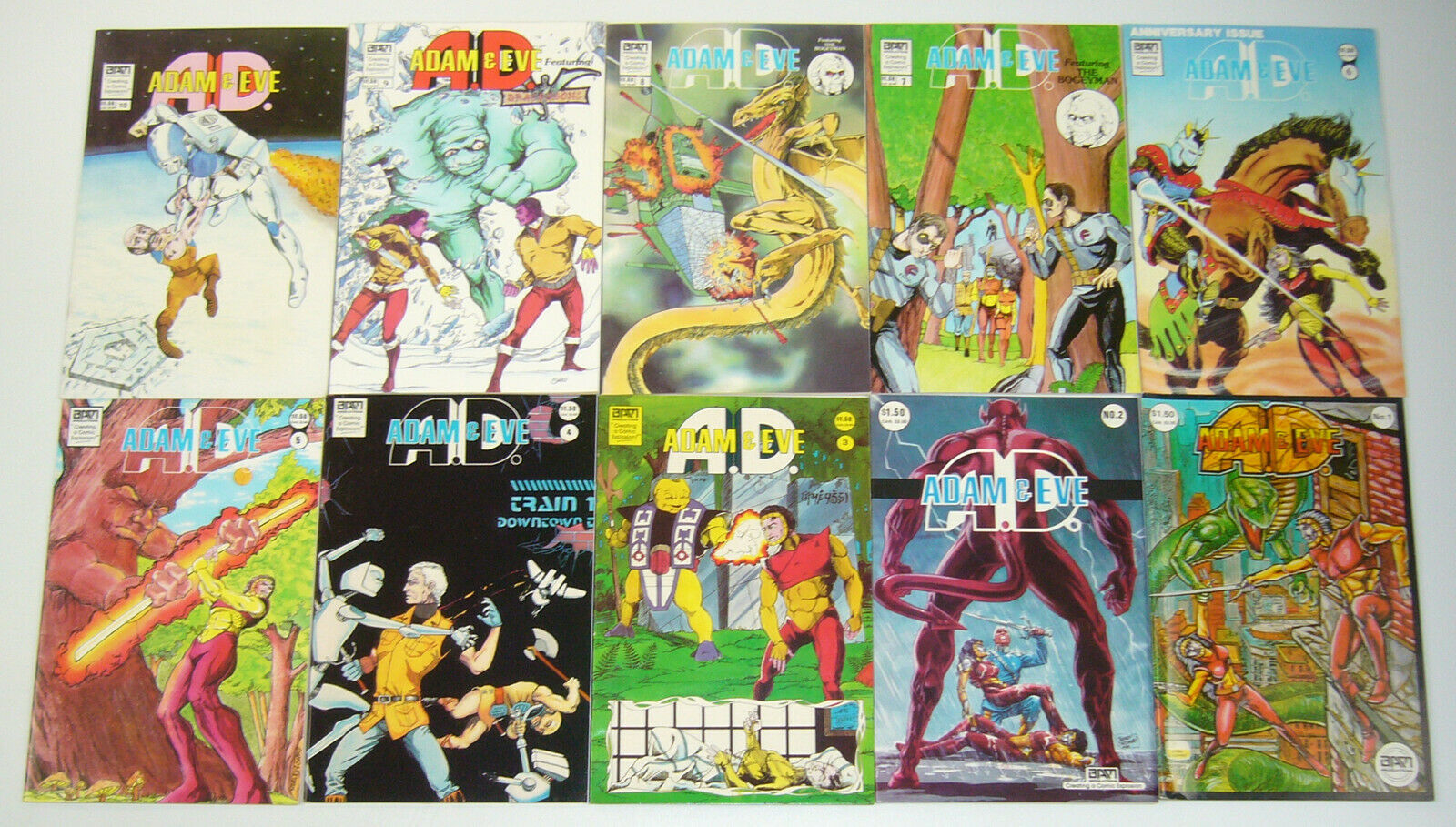 Adam & Eve A.D. #1-10 VF/NM complete series - kevin eastman - jerry ...