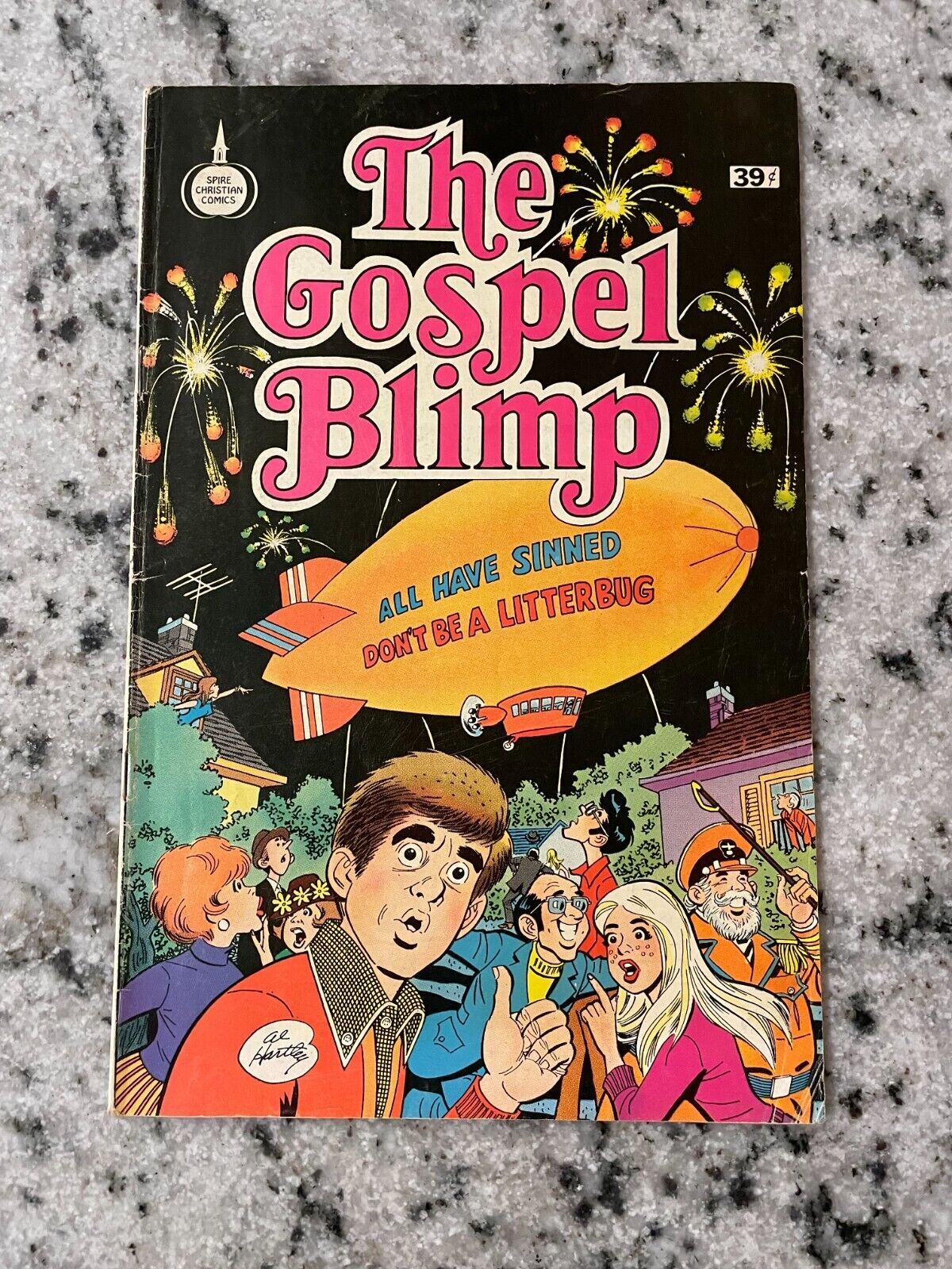 The Gospel Blimp Spire Christian Comic Book Al Hartley Art FN # 1 J980 ...