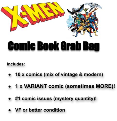 X-Men Comic Book Grab Bag w/ 10 x Xmen comics + Variants #1s Jim Lee ...