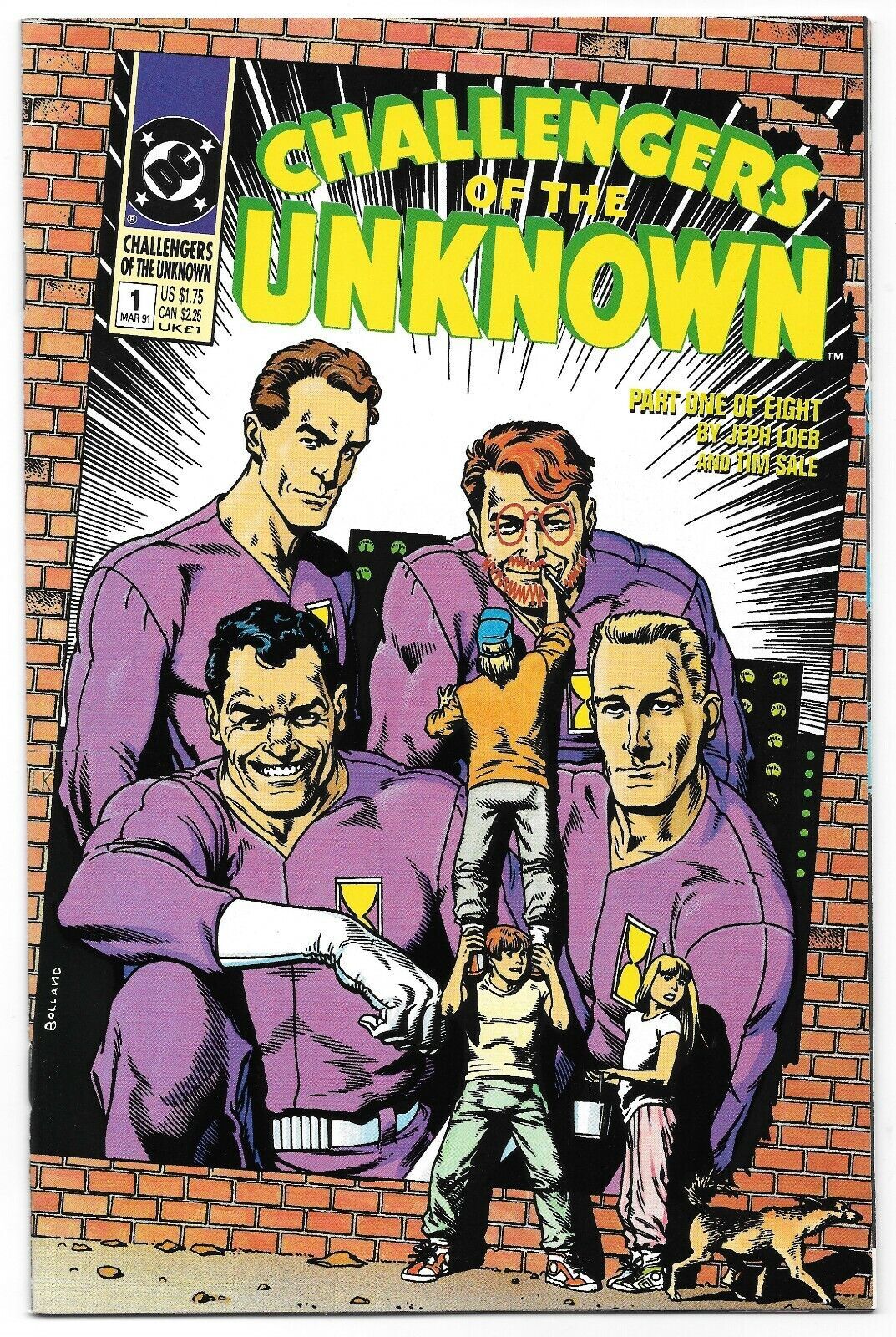 Challengers of the Unknown #1 (03/1991) DC Comics Loeb and Sale Key ...