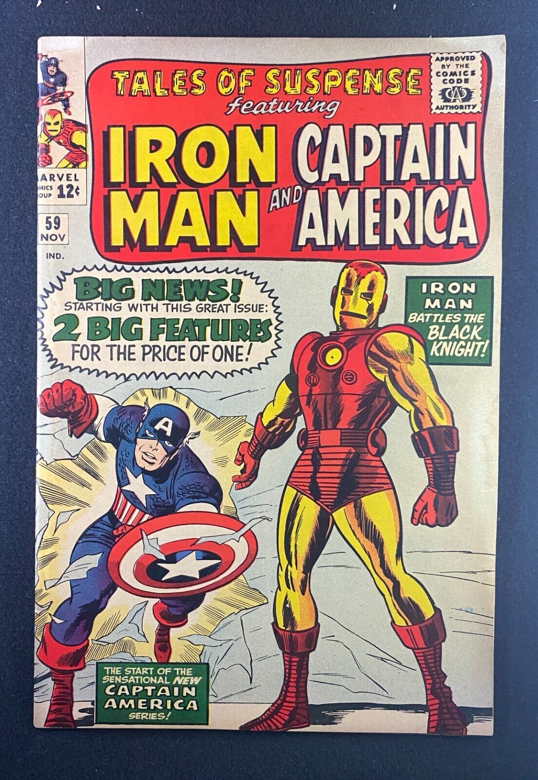 Tales of Suspense (1959) #59 VG+ (4.5) Iron Man/Cap Double Feature Jack ...