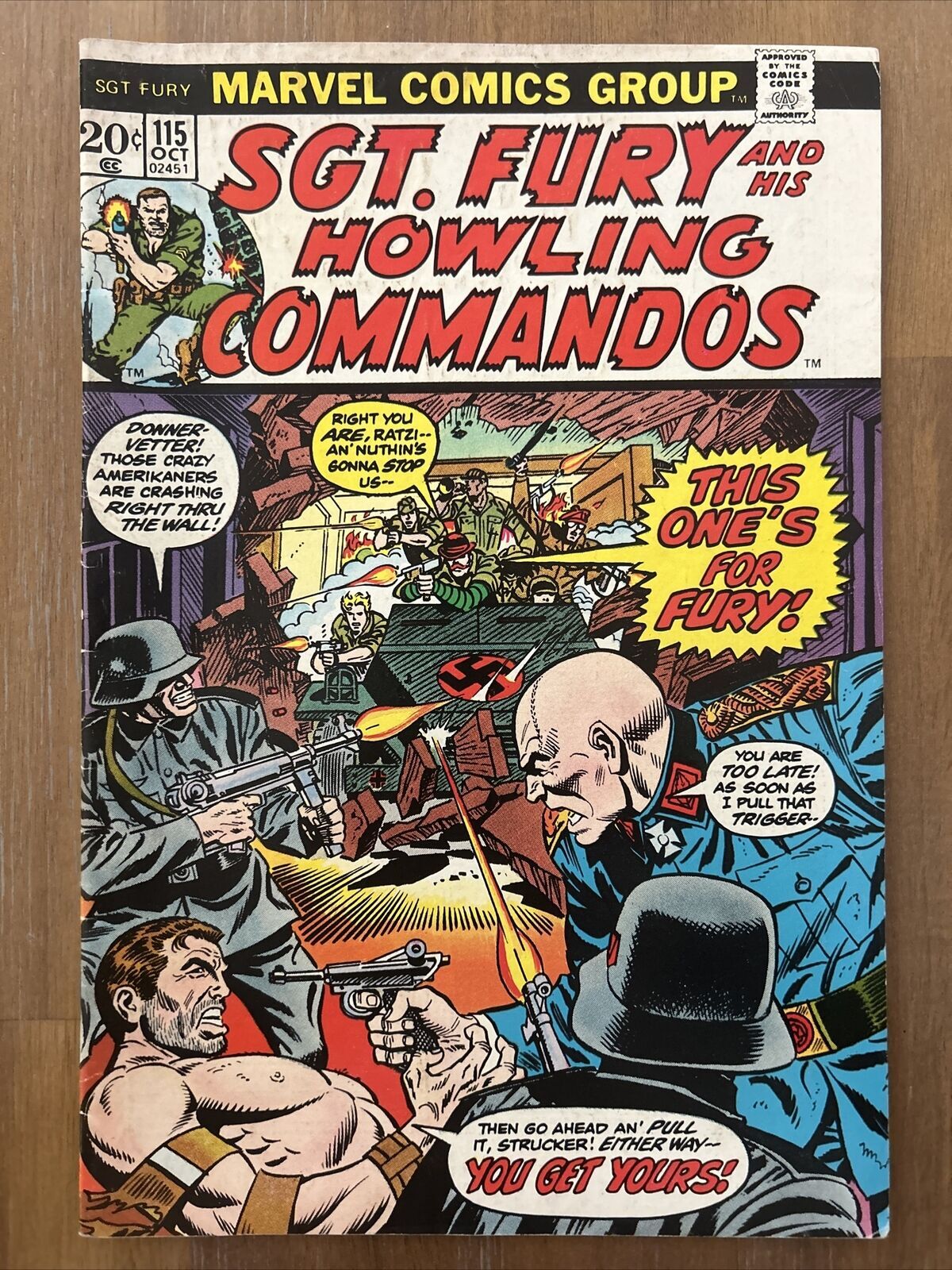 Sgt. Fury And His Howling Commandos #115 (1973) Marvel This One’s For ...