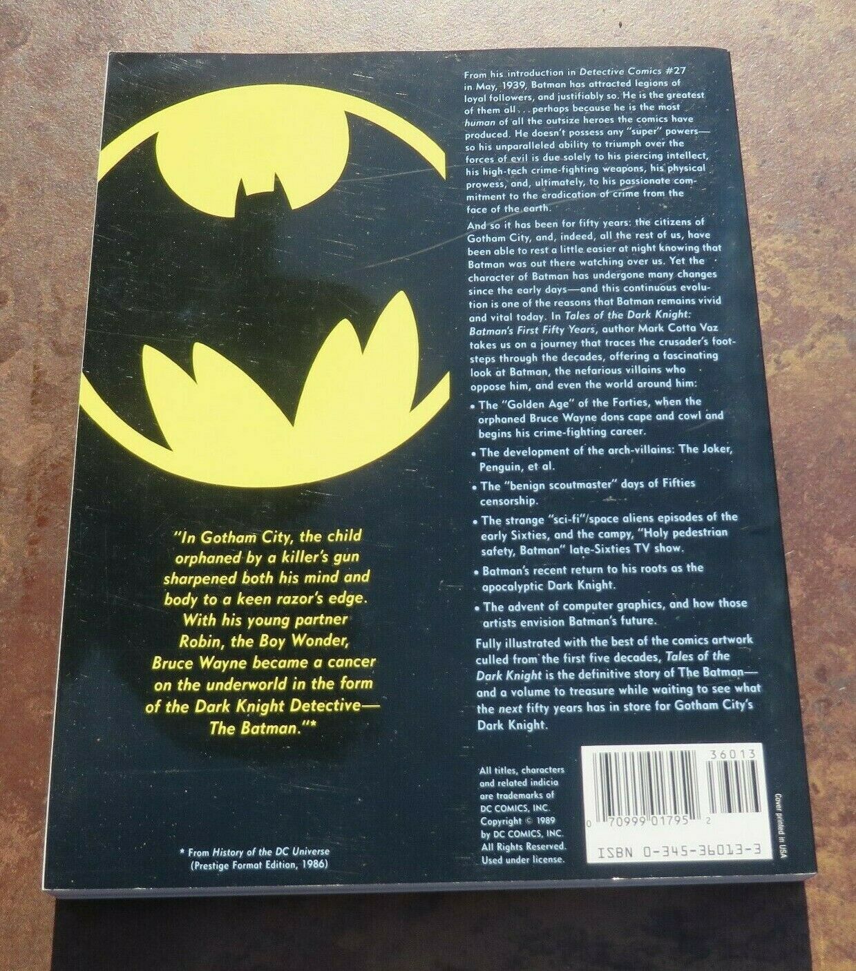 Batman Tales of the Dark Knight TPB Graphic Novel NM 1st Print 1989 DC ...