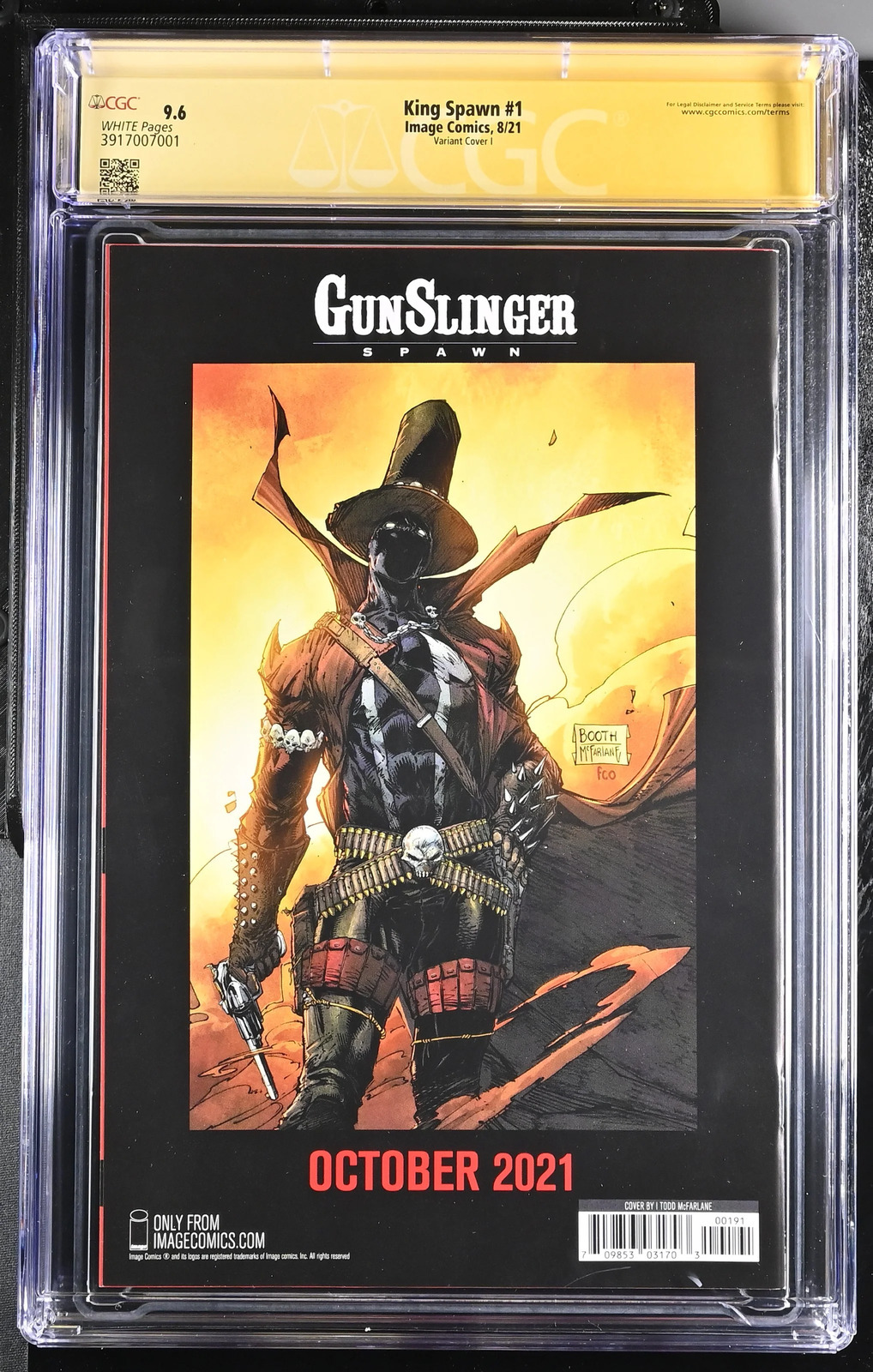 King Spawn #1 (2021) CGC 9.6 Variant Cover Signed by Todd McFarlane ...