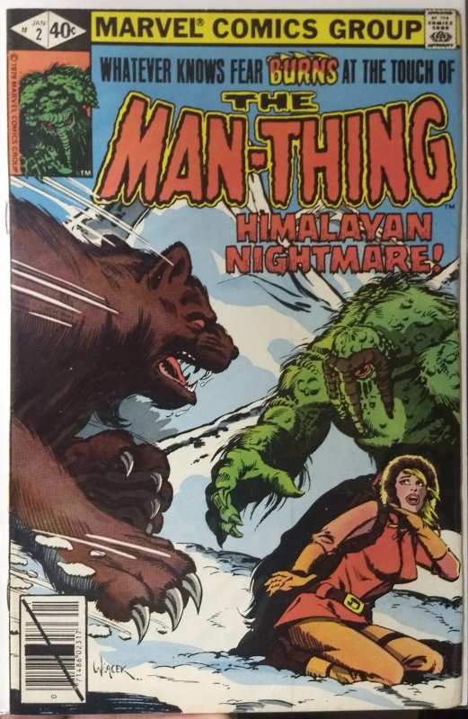 Man-Thing #2 FN | Comic Books - Bronze Age, Marvel, Man-Thing, Horror ...