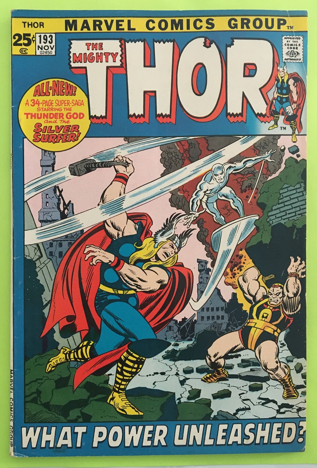Thor 193 Silver Surfer Giant-Size Marvel 1971 | Comic Books - Modern Age, Marvel, Thor ...