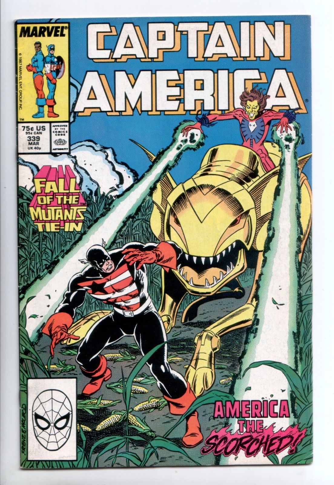 Captain America #339 - Famine (Marvel, 1988) - FN | Comic Books ...