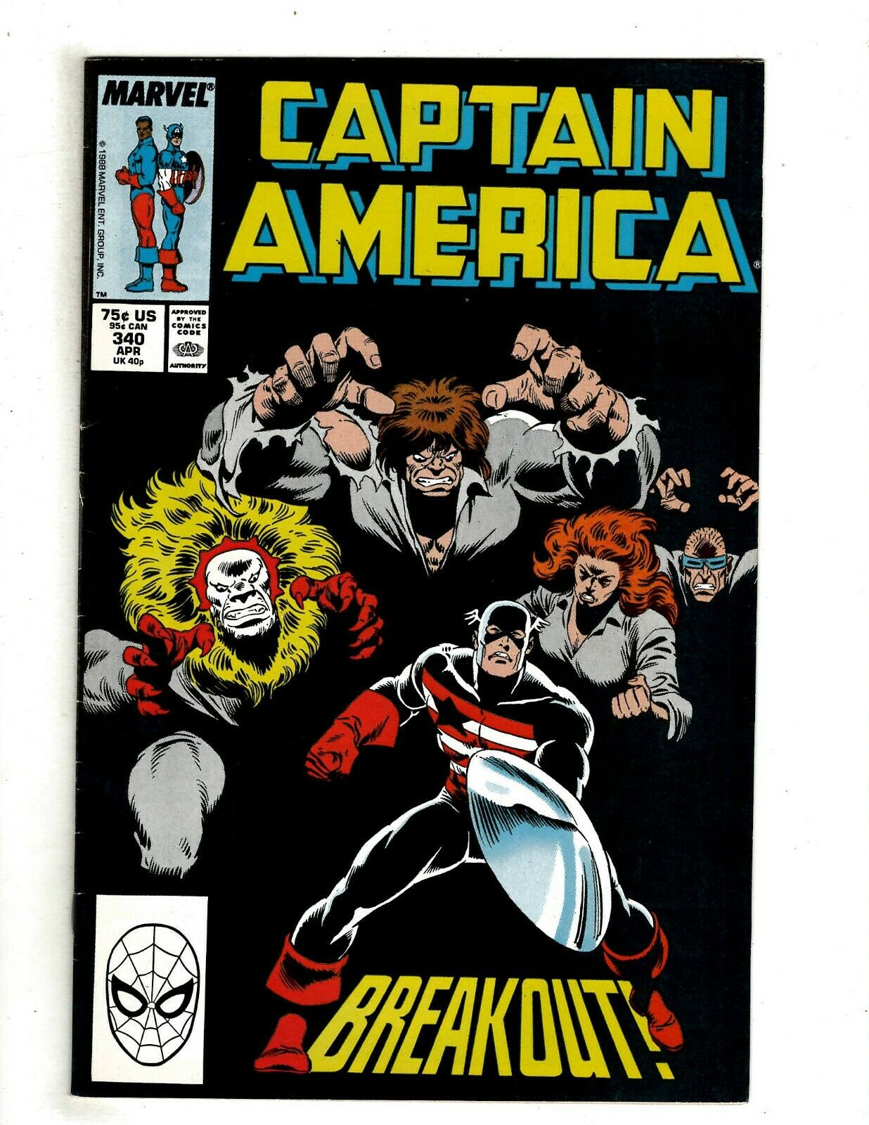 12 Marvel Comics Captain America 336 338 339 340 341 342 343 344 444 ...