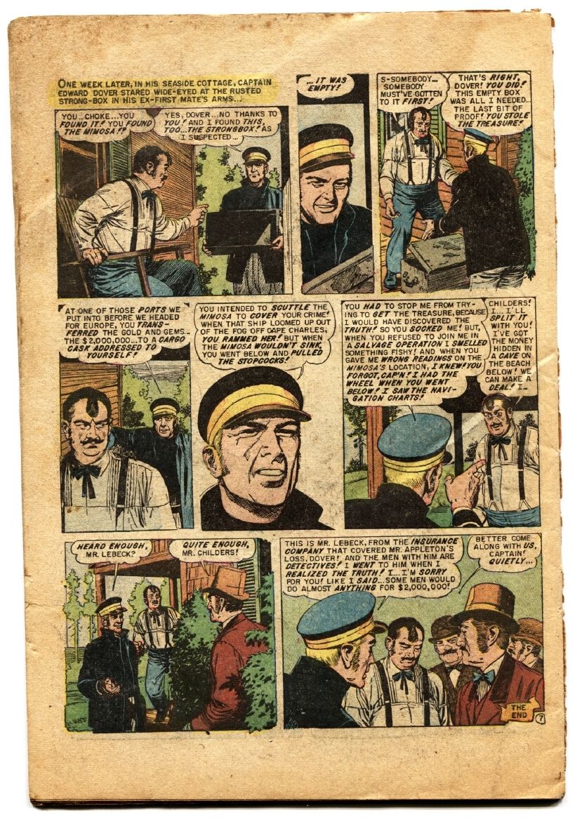 Piracy #7 Comic Book 1955-Ec Comics-Evans -Ingles Shark Cover | Comic ...