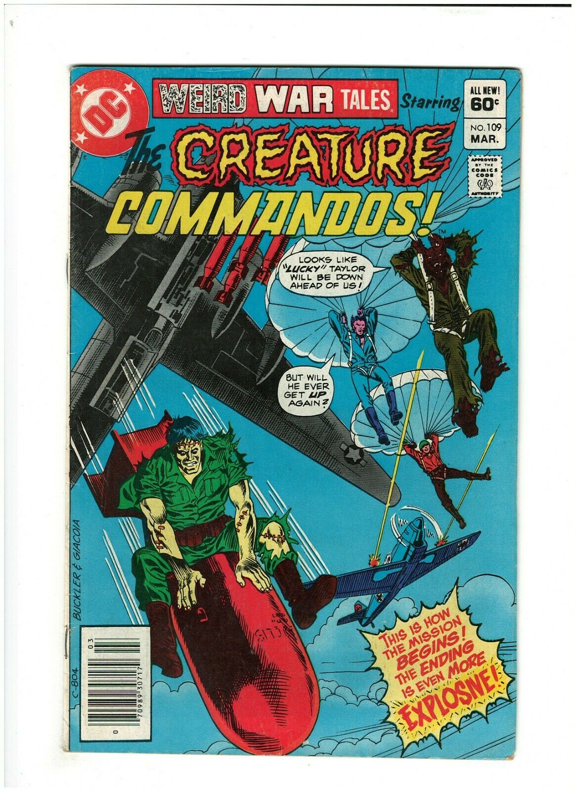 Weird War Tales #109 VG 4.0 DC Comics 1982 Creature Commandos vs. Nazi ...
