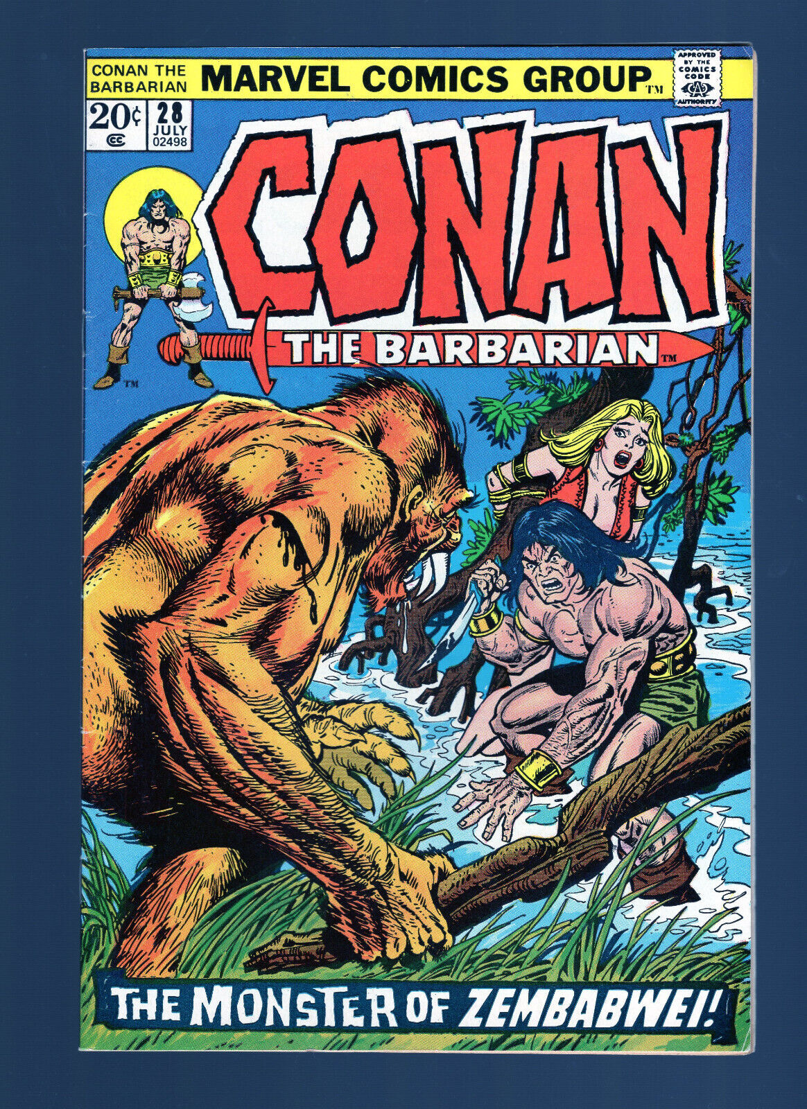 Conan the Barbarian #28 - Gil Kane Cover Art. John Buscema Art. (6.5/7. ...