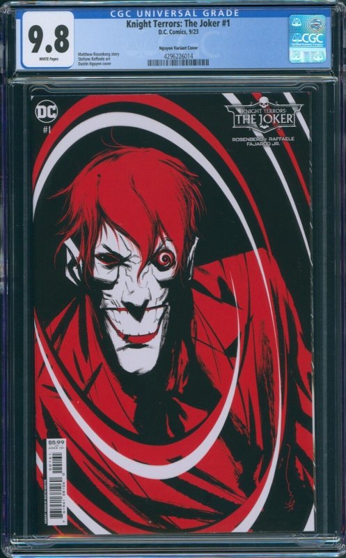 Knight Terrors The Joker #1 CGC 9.8 Dustin Nguyen Midnighter Variant DC ...