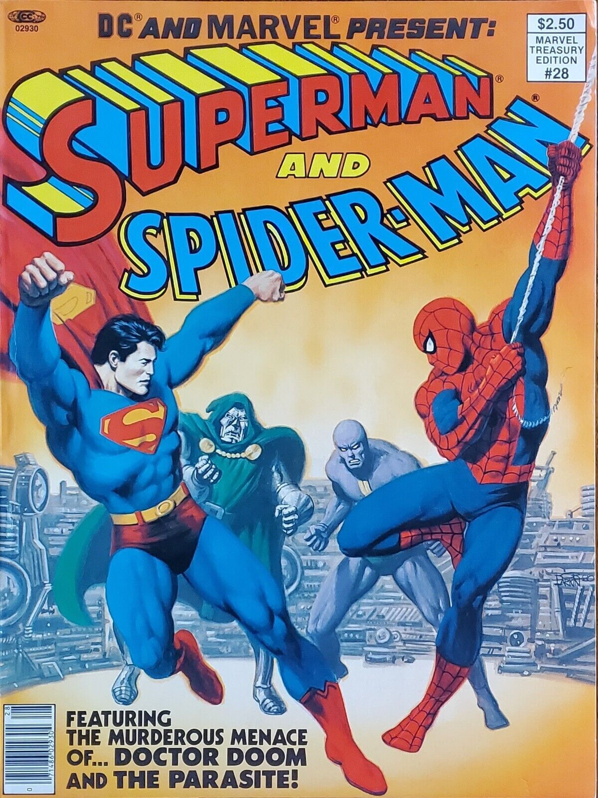 MARVEL TREASURY EDITION #28 - Superman and Spider-Man (1981) NM ...