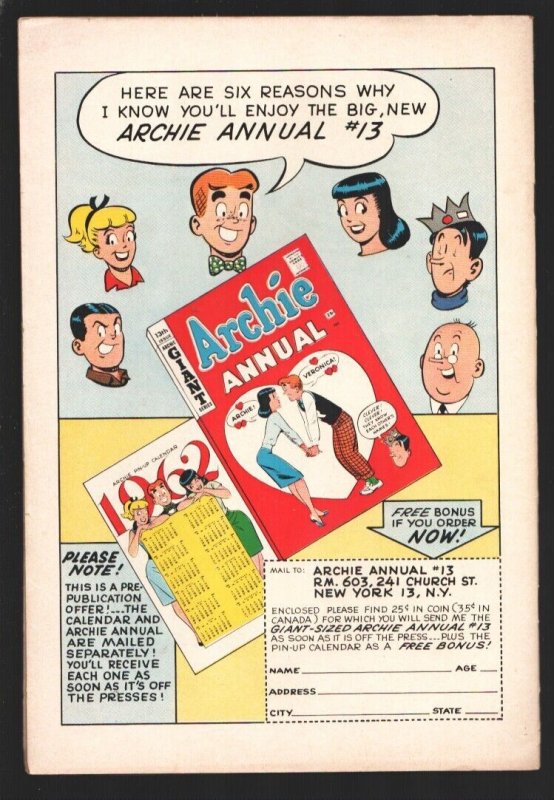 Archie's Madhouse #13 1961-Archie-Horror issue-Dracula-Frankenstein and ...