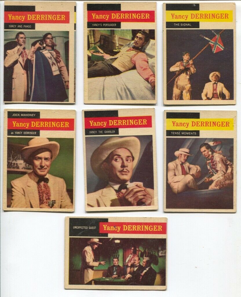 Yancy Derringer Western TV Series Trading Card Set 1958-Jock Mahoney ...