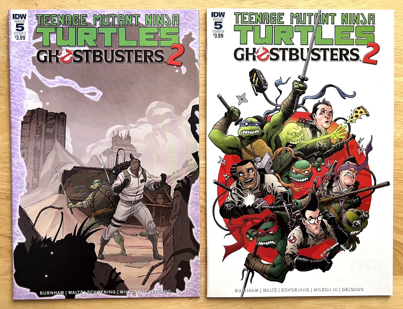Teenage Mutant Ninja Turtles Ghostbusters Ll 5 + Cover B (2017) B7 ...