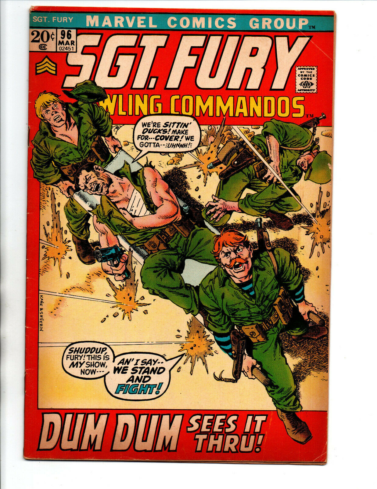 Sgt. Fury & His Howling Commandos #96 - 1972 - FN | Comic Books ...