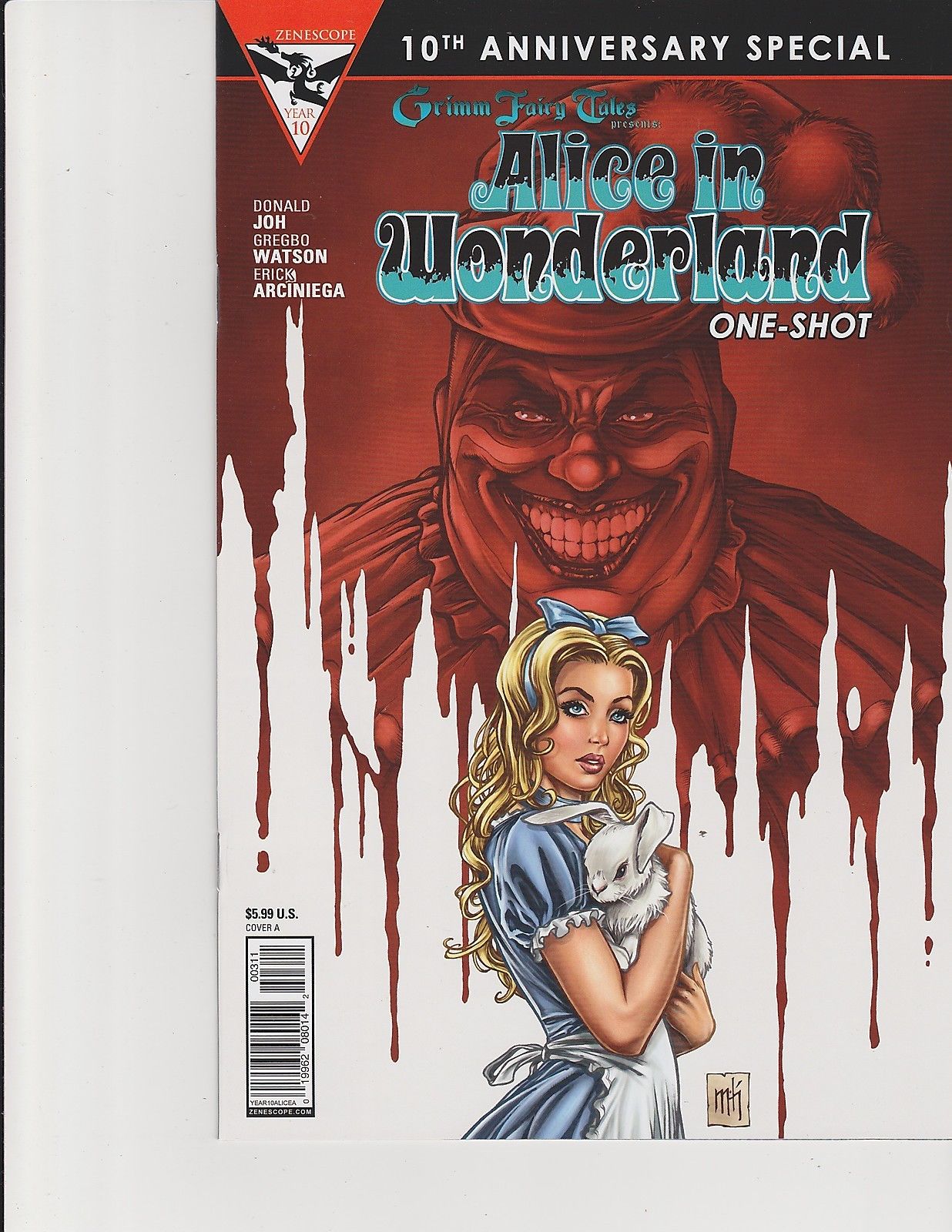 Alice in Wonderland 10th Anniversary One Shot Cover A Zenescope GFT NM ...