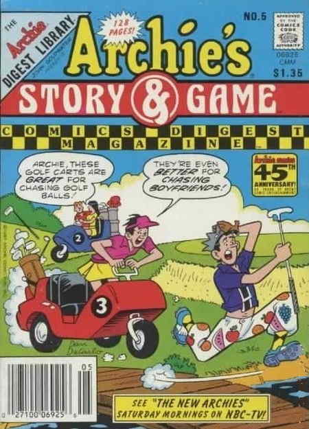 Archie's Story And Game Digest Magazine #5 VG ; Archie | low grade ...