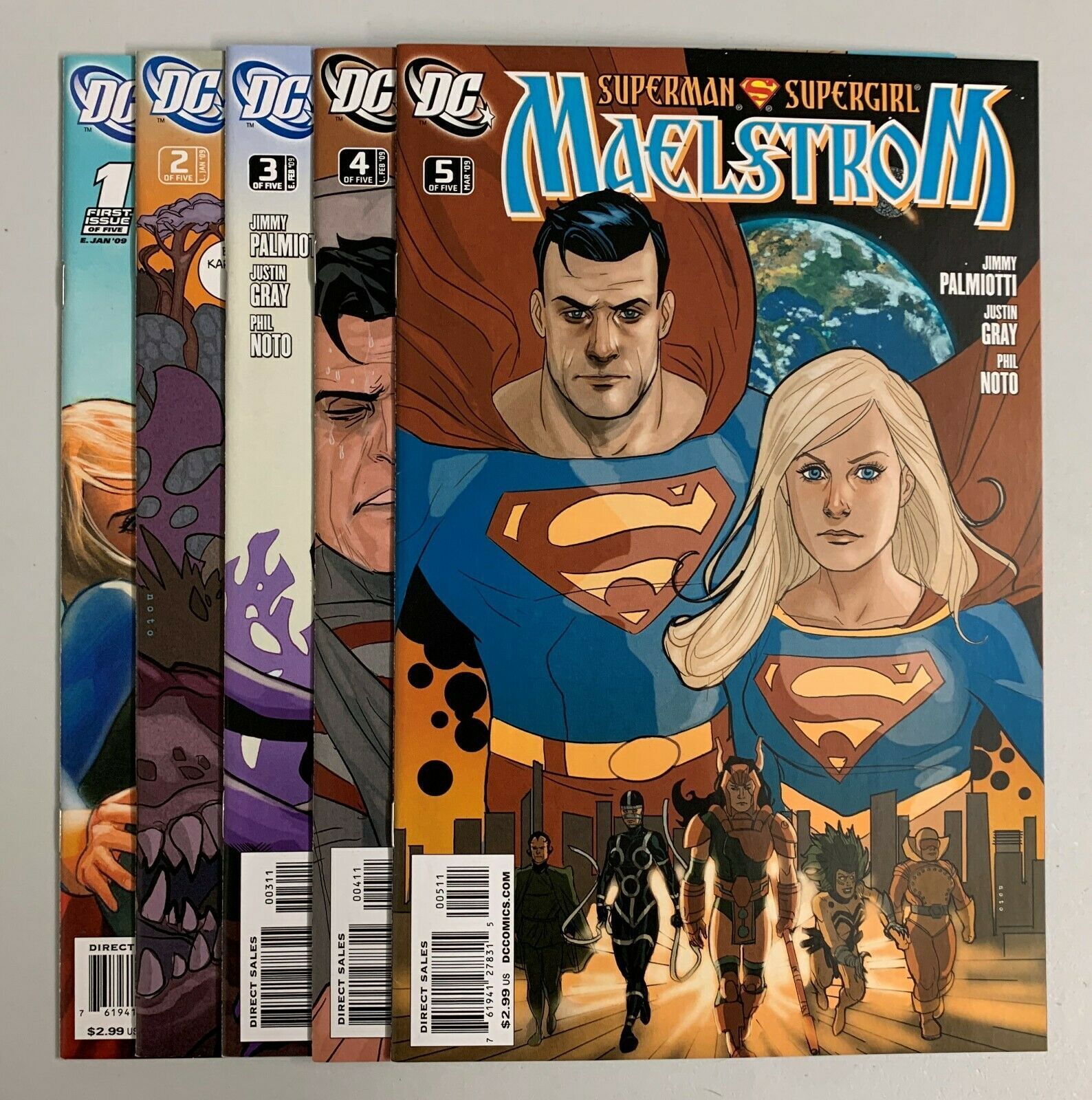Superman Supergirl Maelstrom #1-5 Set (DC 2008) 1 2 3 4 5 Jimmy ...