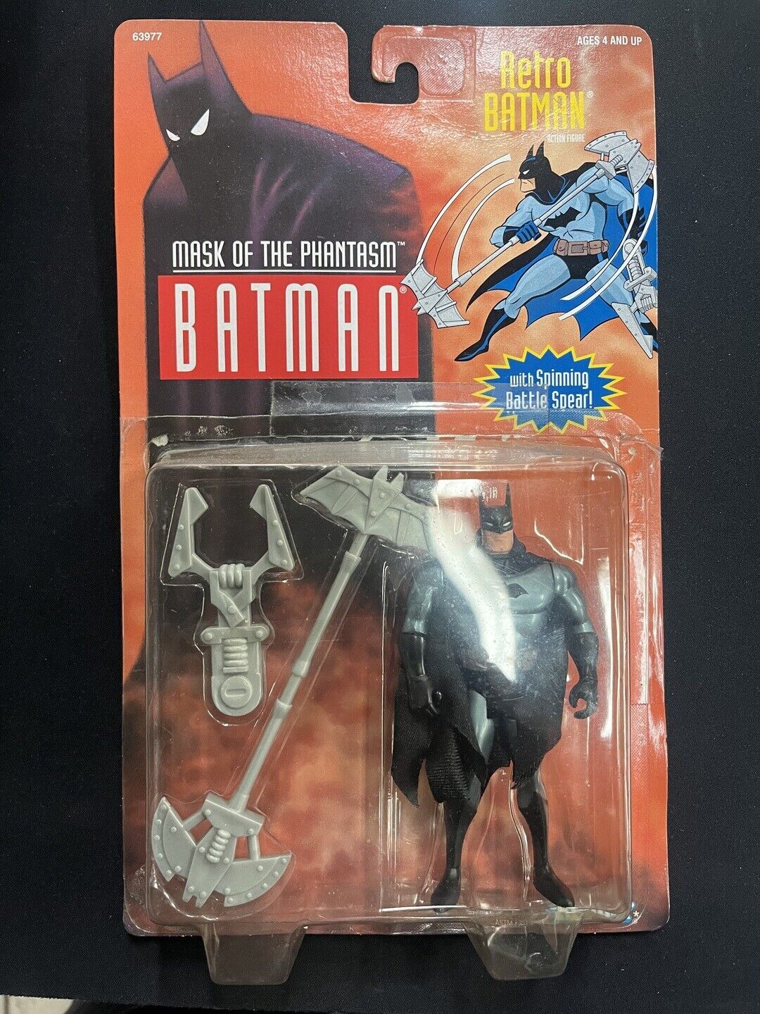 Mask of Phantasm Batman Retro Batman with Spinning Battle Spear Kenner ...