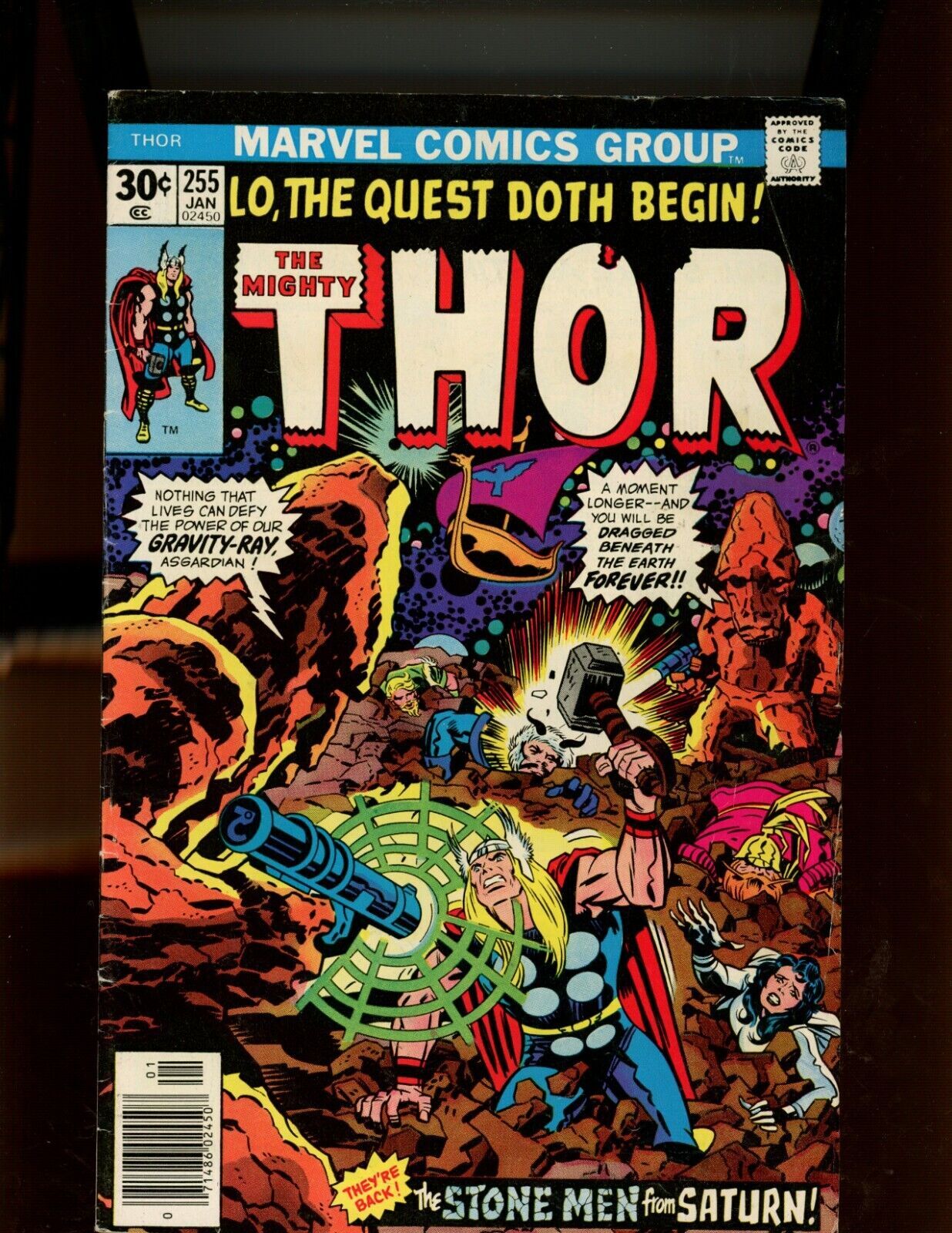 Thor #255 - Jack Kirby Cover Art. Stone Men From Saturn Appearance. (5. ...