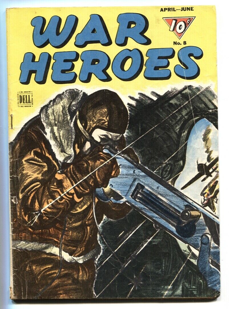 WAR HEROES #8-1944-DELL-Anibal Irizarry-comic book-WWII | Comic Books ...
