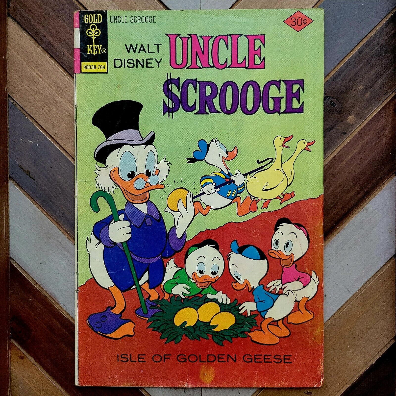 WALT DISNEY'S UNCLE SCROOGE #139 VG- Dell 1977 "Isle Of Golden Geese ...