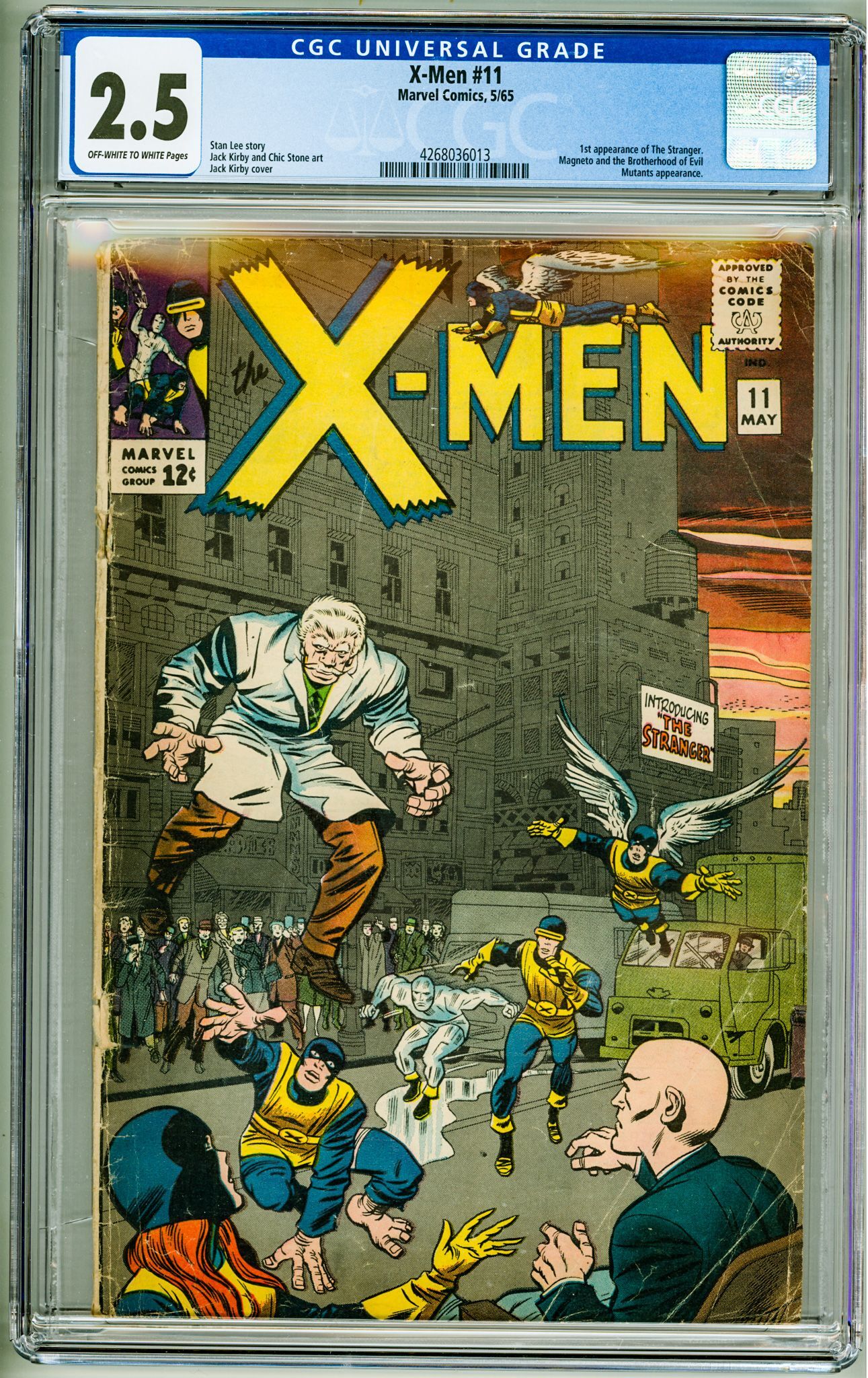 The X-Men #11 (1965) CGC 2.5 front of slab detached completely from ...