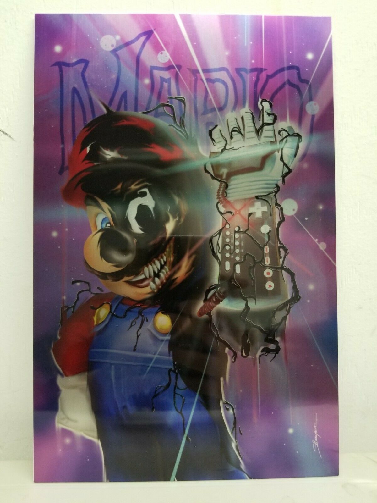 Faro's Lounge #1 - Super Mario Venomized Metal Cover (NM+) 2015 | Comic ...