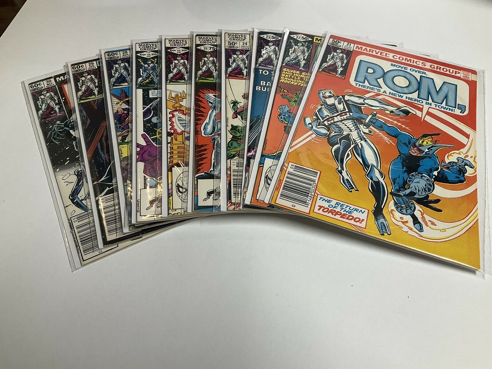 Rom Spaceknight 21 22 23 24 25 26 27 28 29 30 Vf-Nm Very Fine-Near Mint ...