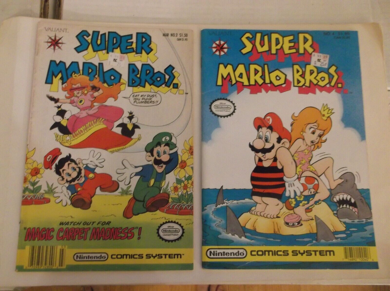 Valiant: Super Mario Bros. #2 & 4, Based on the HIT Video Games, 1990/ ...