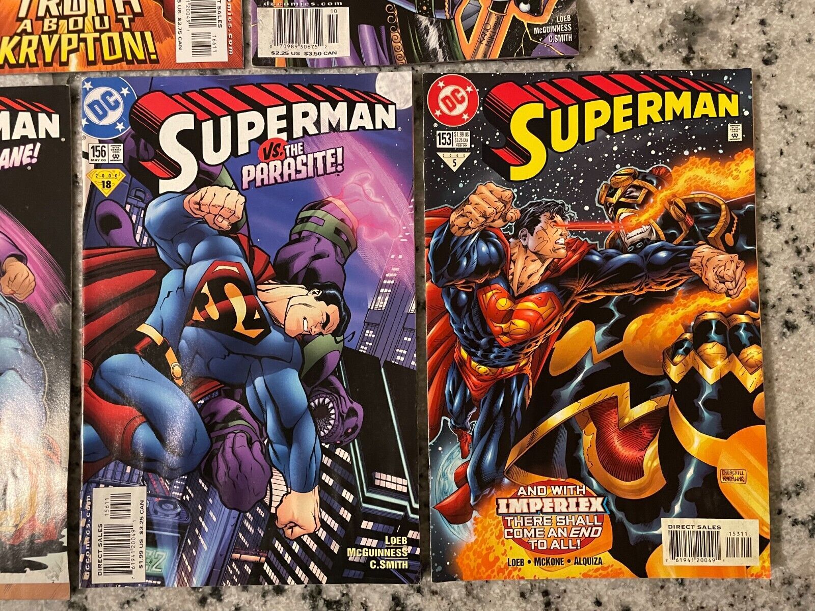 7 Superman DC Comic Books # 153 156 157 160 161 166 AN 10 Batman Flash ...