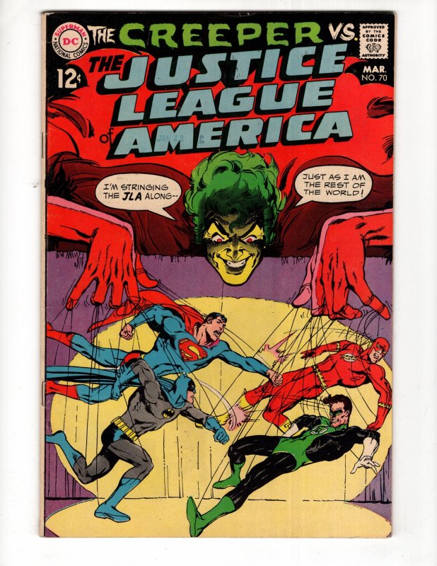 Justice League of America #70 (1969) Neal Adams cover CREEPER App / ID ...