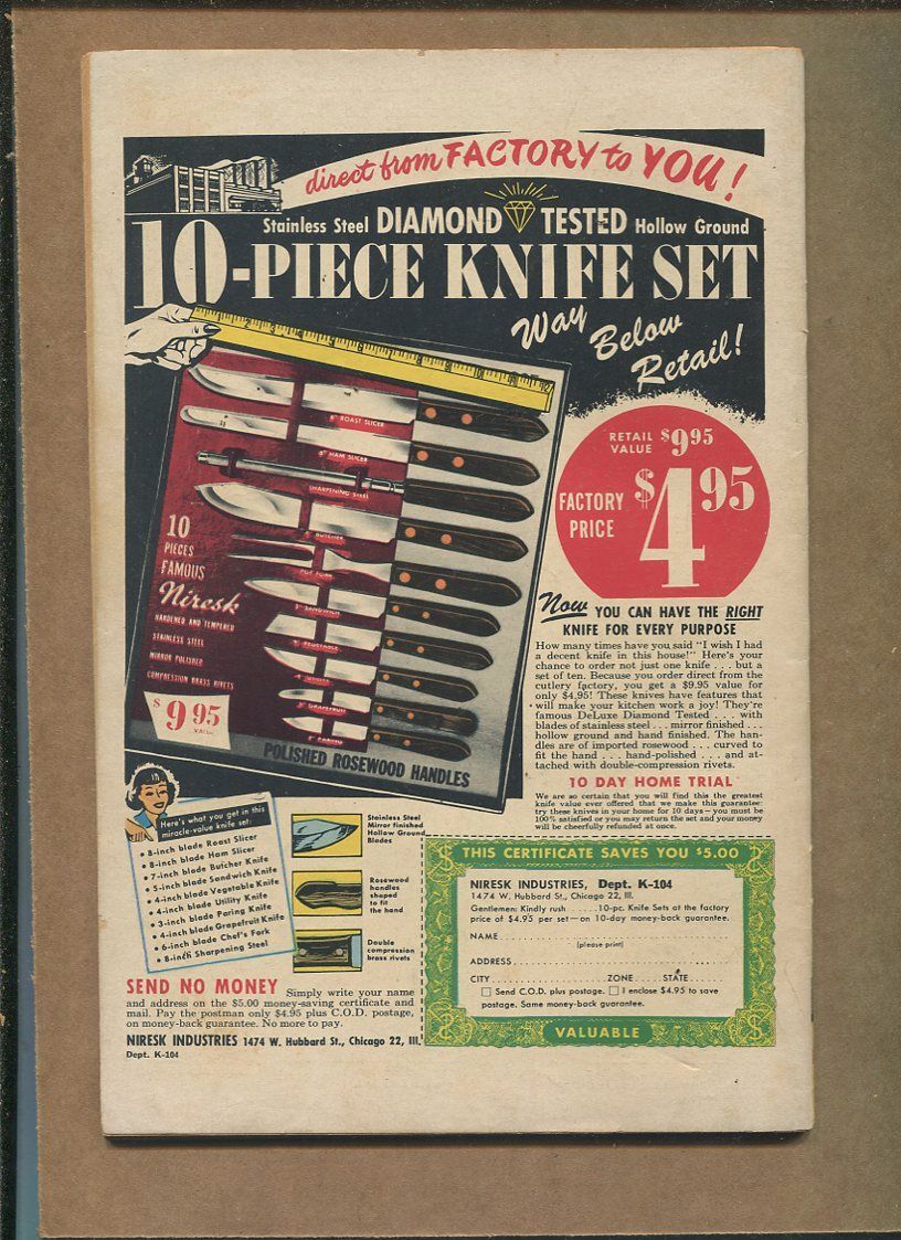 Famous Funnies #191 (1950) Fine- Barney Carr Space Detective begins ...