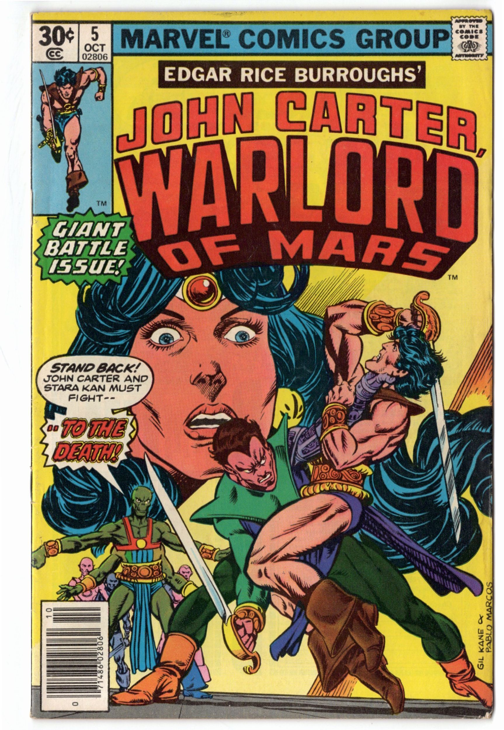 John Carter Warlord of Mars #5 (1977) | Comic Books - Bronze Age ...