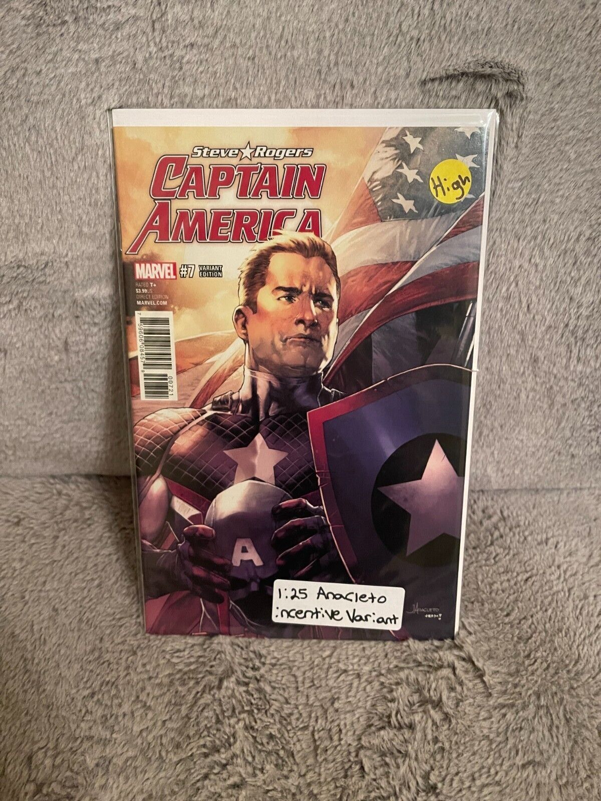 Captain America Steve Rogers 7 MARVEL Anacleto Variant | Comic Books ...