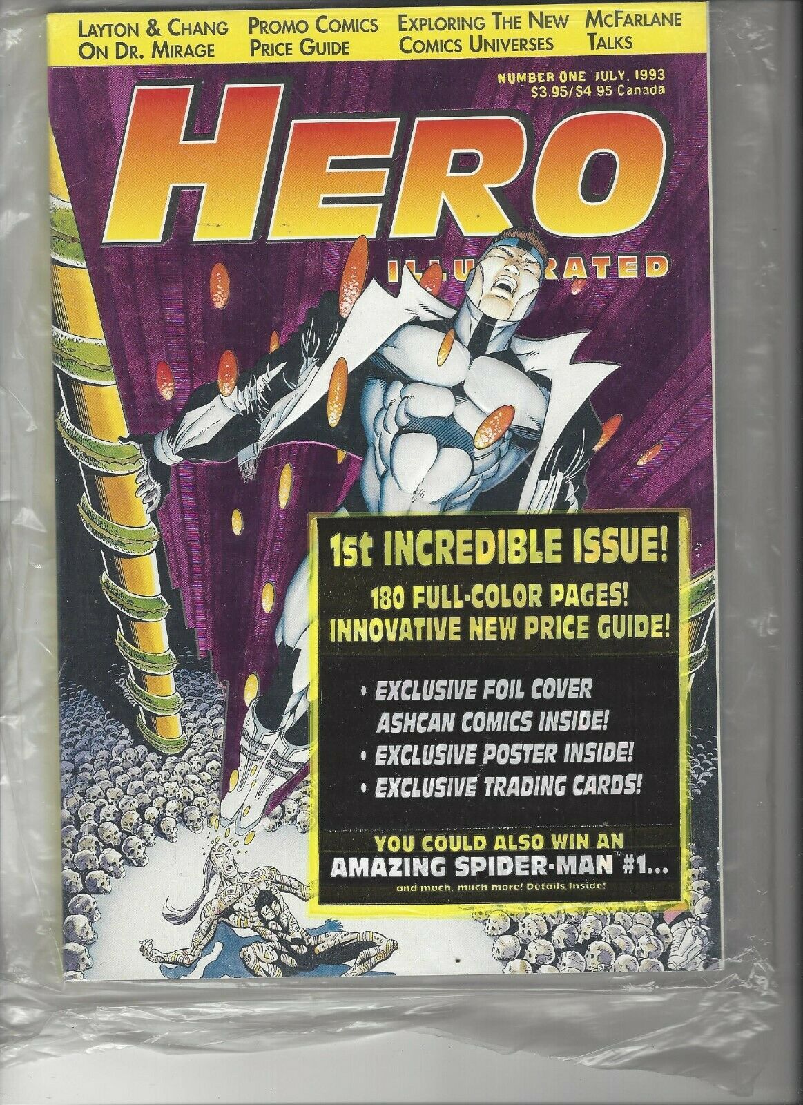 Hero Illustrated Magazine # 1 July 1993 Sealed Mint | Comic ...