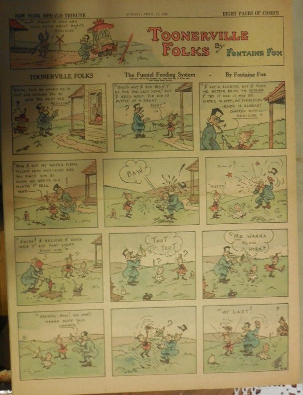 Toonerville Folks by Fontaine Fox from 4/11/1926 Full Size Color Page ...