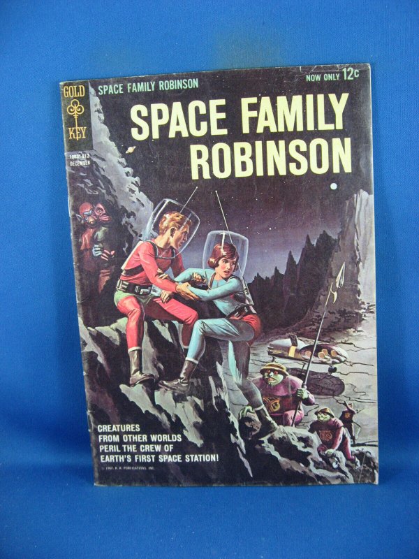 Space Family Robinson Lost in Space 1 F First Issue Gold KEY 1962 ...